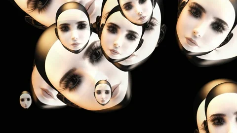 Faces 3D Stock Footage ~ Royalty Free Stock Videos | Pond5