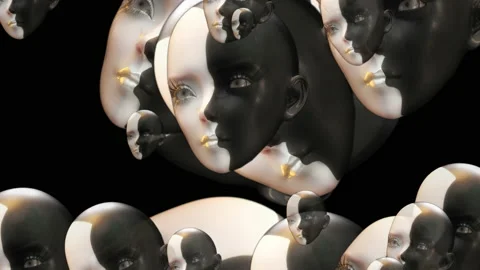 Faces 3D Stock Footage ~ Royalty Free Stock Videos | Pond5