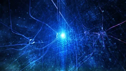 Artistic neurons on artificial intellige... | Stock Video | Pond5
