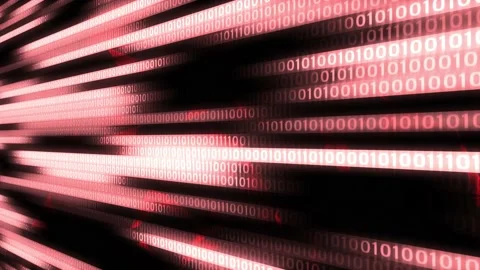 Artistic red binary numbers lines backgr... | Stock Video | Pond5
