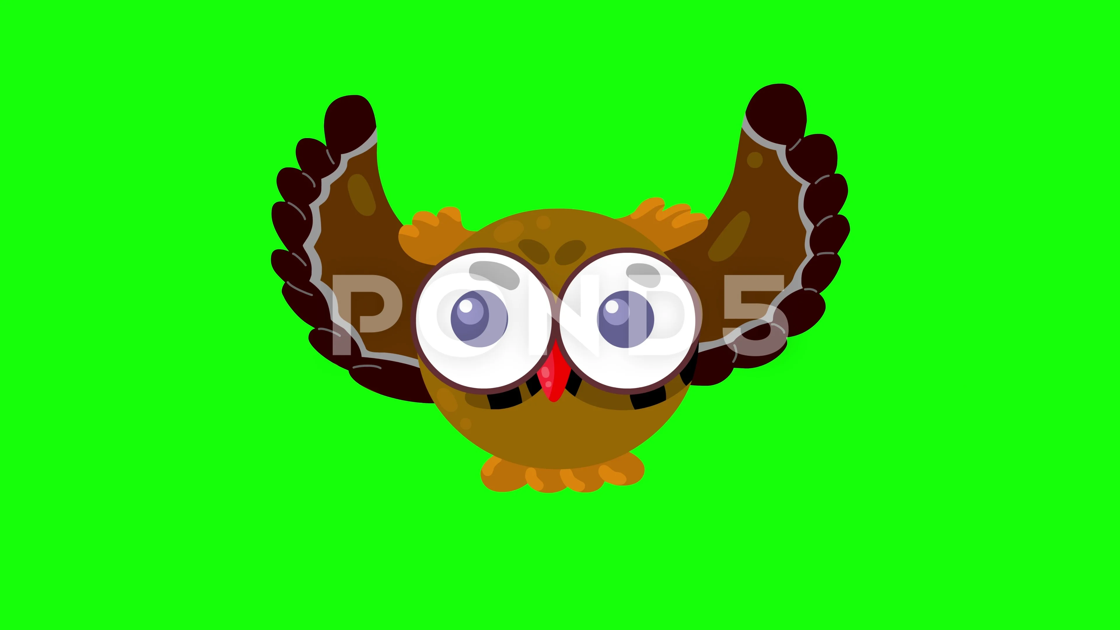 Cartoon Flying Owl