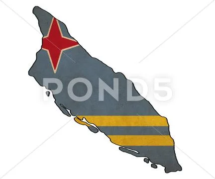 Aruba map on aruba flag drawing ,grunge and retro flag series ~ Clip ...