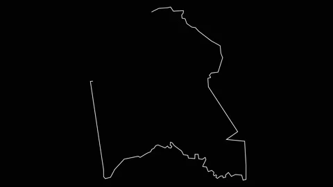 Asan Guam village map outline animation | Stock Video | Pond5