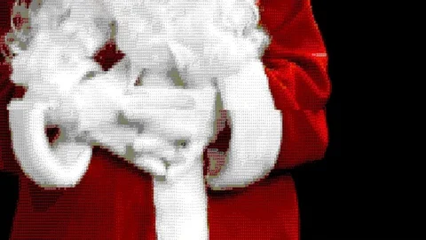 ASCII Santa Claus belly laugh | Stock Video | Pond5