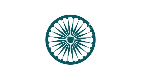 Ashok Chakra National symbol of India an... | Stock Video | Pond5