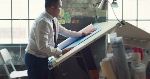 Drafting A Stock Videos – Royalty-Free HD & 4K Videos