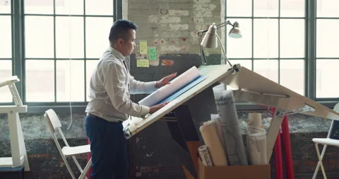 Drafting A Stock Videos – Royalty-Free HD & 4K Videos