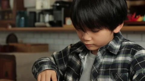 Asian boy playing Shogi game, Japanese c... | Stock Video | Pond5
