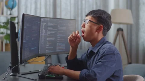 Boy Yawning Stock Footage ~ Royalty Free Stock Videos | Pond5