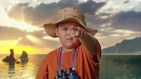 Asian Boy Shaking Head Waving Index Fing... | Stock Video | Pond5