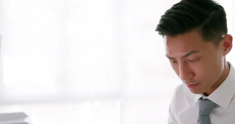 Thinking At Computer Stock Footage ~ Royalty Free Stock Videos | Pond5