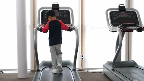 Asian child boy exercise indoor for heal... | Stock Video | Pond5