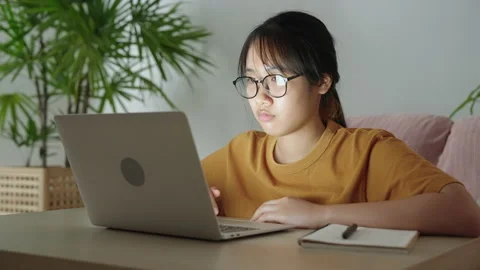 Girl Doing Homework Stock Videos – Royalty-Free HD & 4K Videos