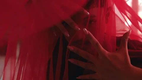 an Asian man in a red cloth dances with ... | Stock Video | Pond5