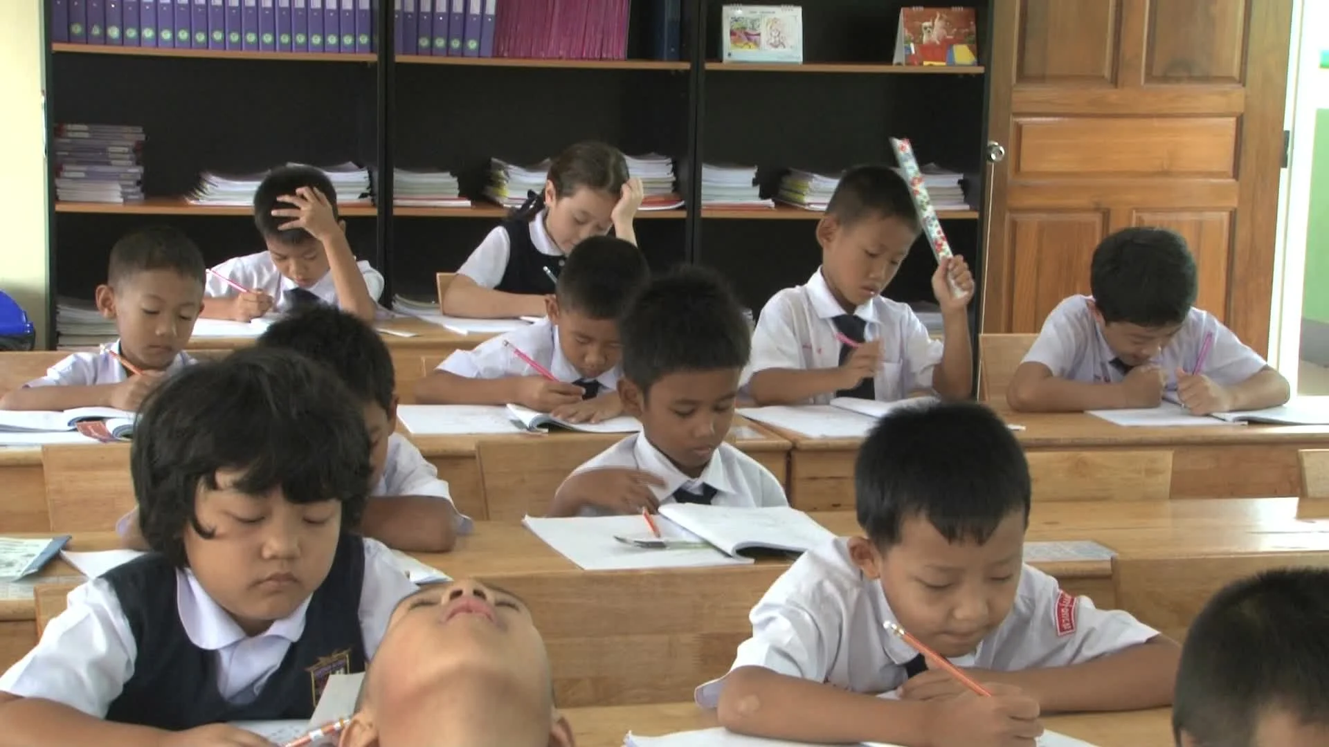 Kids Working In Class