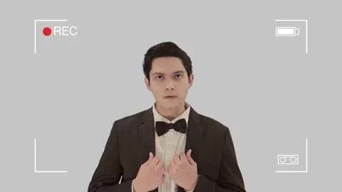 Aspiring hollywood actor for look test 4... | Stock Video | Pond5