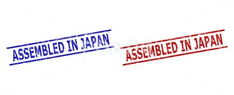 ASSEMBLED IN JAPAN Watermarks with Unclean Surface and Parallel Lines ...