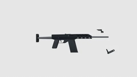 Assembly and disassembly of the rifle. A... | Stock Video | Pond5