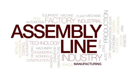 Assembly Line Animation Stock Footage ~ Royalty Free Stock Videos | Pond5