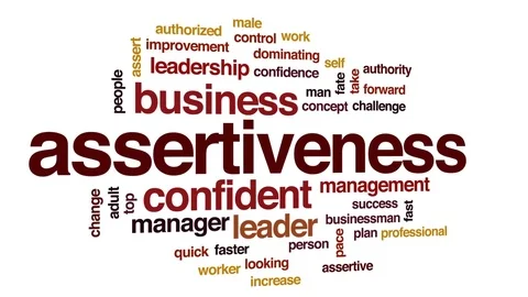 Assertiveness animated word cloud, text ... | Stock Video | Pond5
