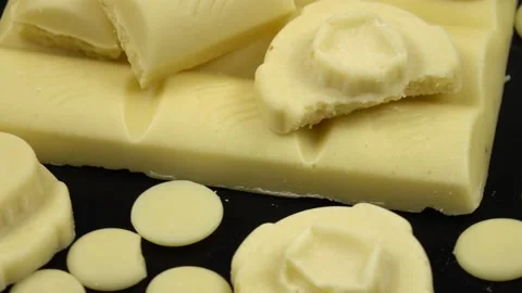 Assortment of white chocolate products, ... | Stock Video | Pond5