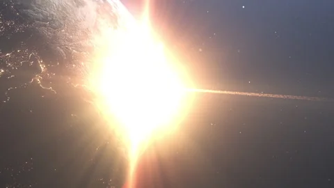 Asteroid Meteor Comet in fast speed Impa... | Stock Video | Pond5