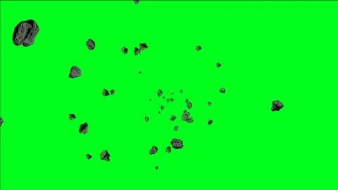 Green Screen Asteroid Stock Video Footage | Royalty Free Green Screen ...