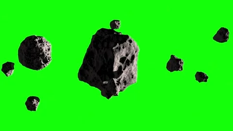 Green Screen Asteroid Stock Video Footage | Royalty Free Green Screen ...