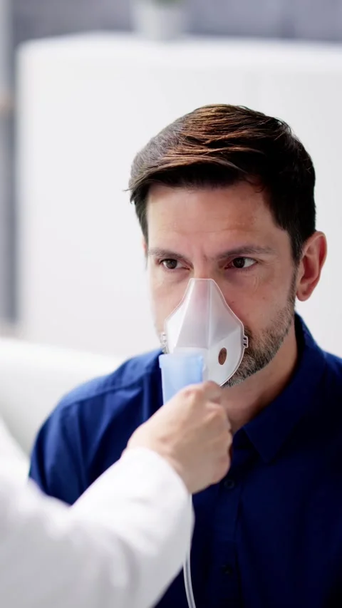 Asthma Copd Breath Nebulizer And Mask Gi... | Stock Video | Pond5