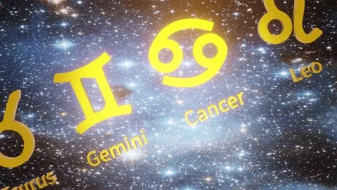Astrological sign. Zodiac sign replace e... | Stock Video | Pond5