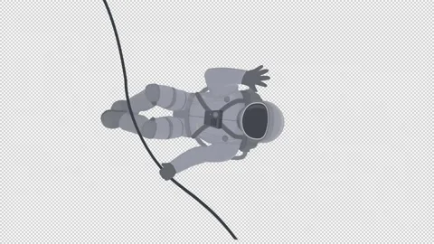 Astronaut. Animation of a spaceman in sp... | Stock Video | Pond5