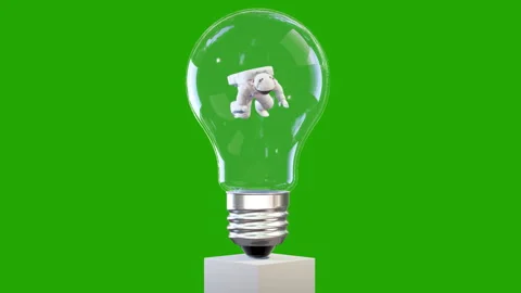 Light Bulb Idea Green Screen Stock Video Footage | Royalty Free Light ...