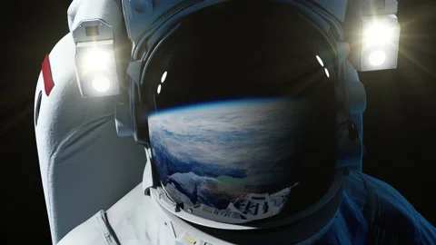 Astronaut Floating In Space Stock Footage ~ Royalty Free Stock Videos ...