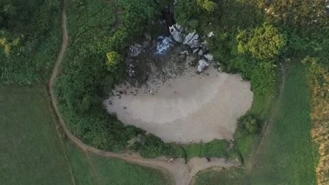 Asturias.Beautiful coastal landscape.Gul... | Stock Video | Pond5