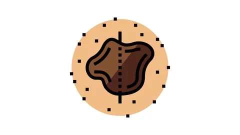 asymmetrical mole melanoma color icon an... | Stock Video | Pond5