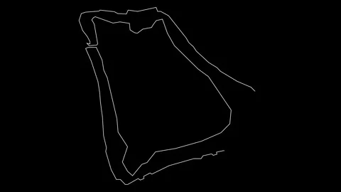 Atafu island map of Tokelau outline anim... | Stock Video | Pond5