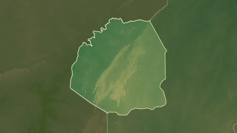 Atakora - department of Benin, extruded.... | Stock Video | Pond5