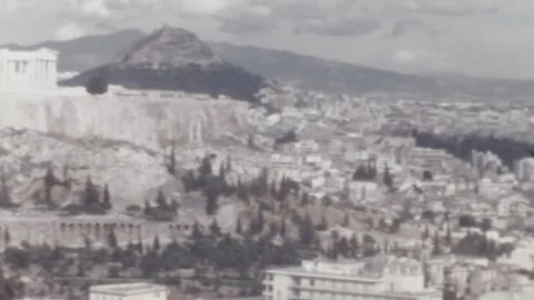 Athens - 1964: Vintage panorama of the A... | Stock Video | Pond5