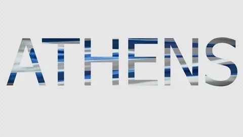 Athens Name on Transparent Background. W... | Stock Video | Pond5