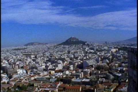 Athens, wide overview of the city of Ath... | Stock Video | Pond5
