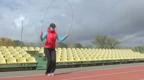 Athlete Jumping Isolated Stock Footage ~ Royalty Free Stock Videos | Pond5