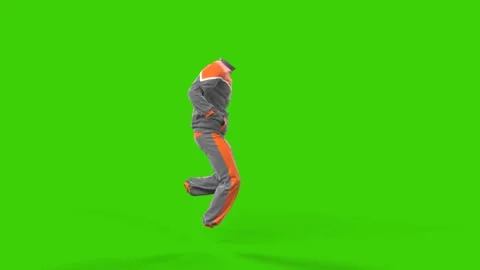 Athletic Invisible Man Green Screen Runc... | Stock Video | Pond5