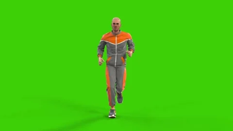 Athletic Man Green Screen Runcycle Anima... | Stock Video | Pond5