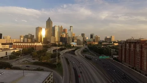 Atlanta Georgia Rush Hour Traffic Dusk D... | Stock Video | Pond5