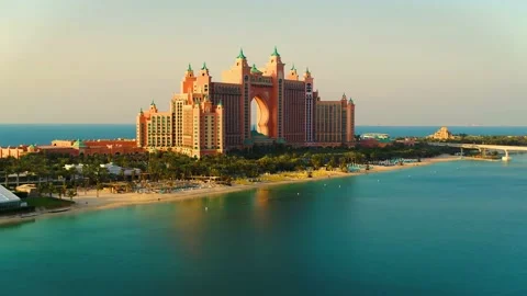 Palm Tree Island Dubai Stock Video Footage | Royalty Free Palm Tree ...