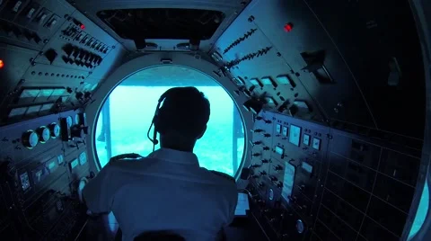 Atlantis Submarine Interior/Cockpit View... | Stock Video | Pond5