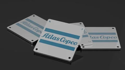 Atlas Copco logo Illustrative 3D Animati... | Stock Video | Pond5