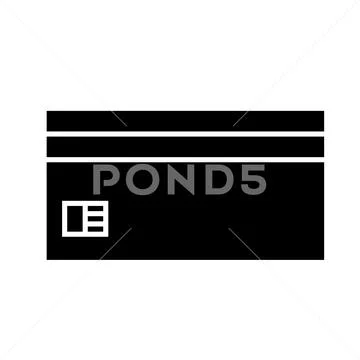 ATM Card icon, full black: Royalty Free #202104166