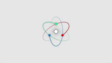 Atom molecule animation with proton, neu... | Stock Video | Pond5
