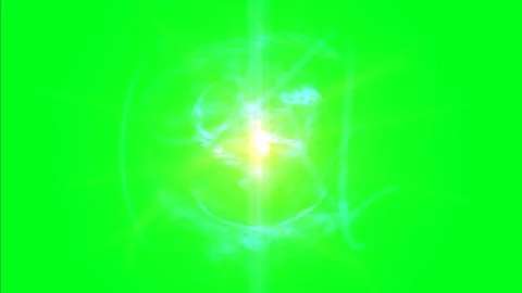 Atomic rays on green screen | Stock Video | Pond5